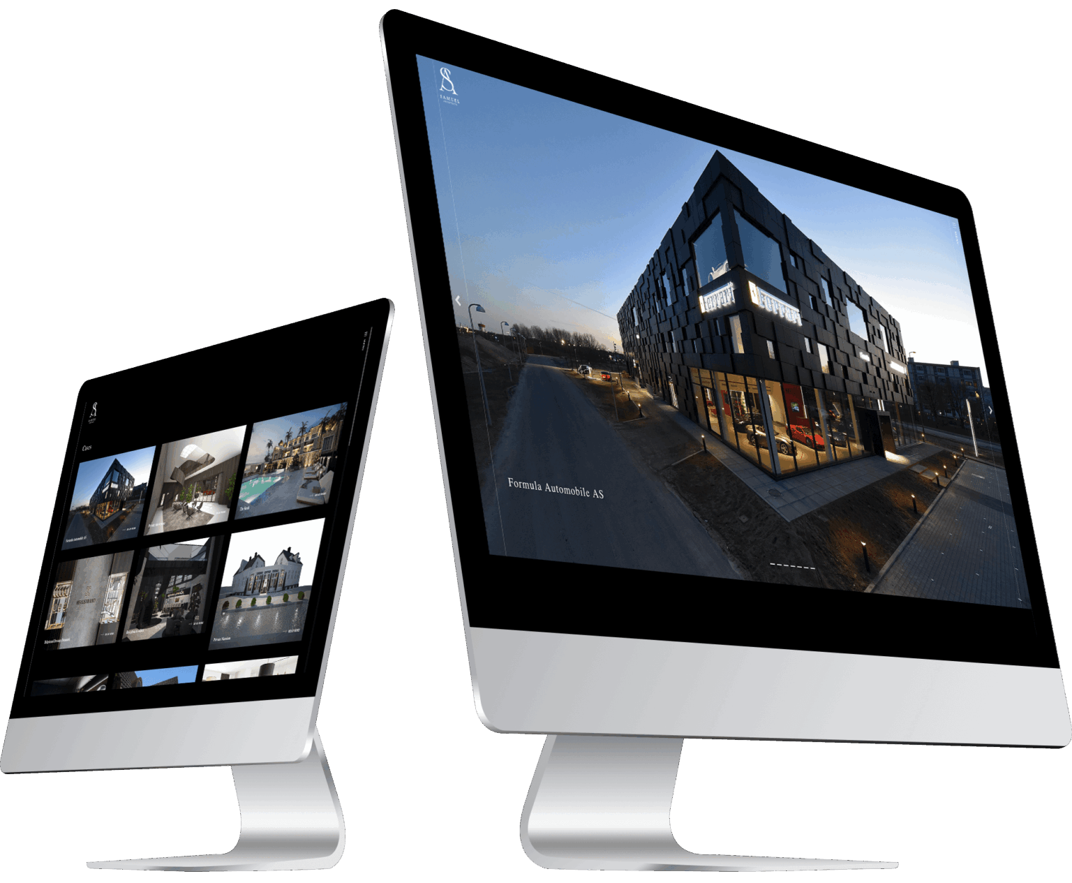 SAMUEL Architects valgte Sandvall til at designe deres nye hjemmeside